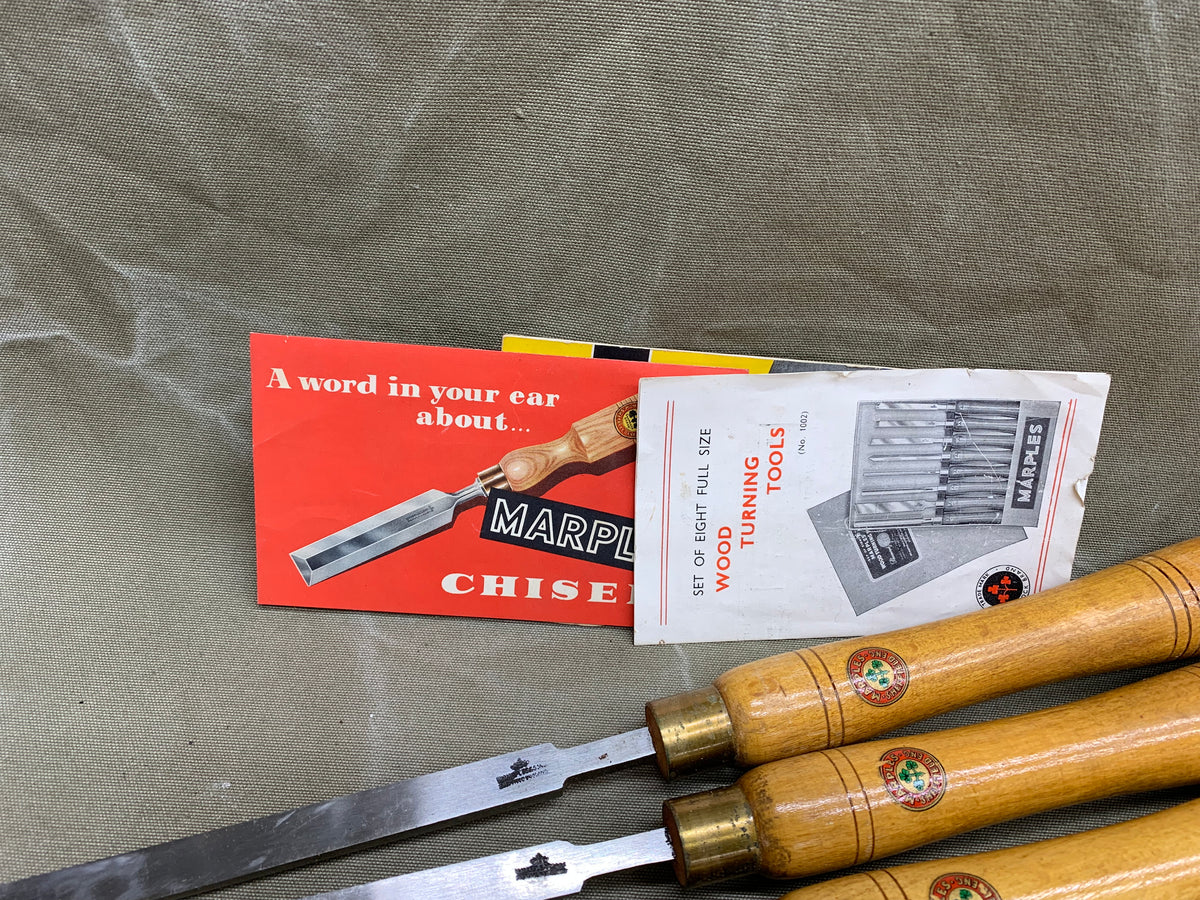 ANTIQUE TOOLS | VINTAGE SET OF 8 MARPLES TURNING TOOLS – Boyshill Tools ...