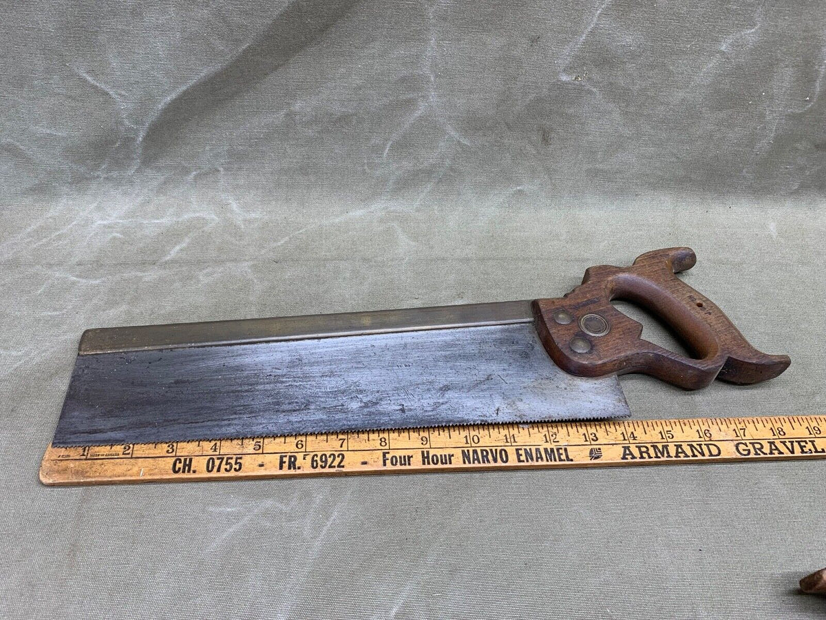 14" VINTAGE BRASS BACK SAW BY SIMONDS – Boyshill Tools and Treen