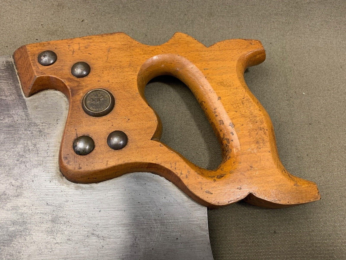 VERY NICE CLEAN 26" 6TPI SWAY BACK SAW BY B & J WILCOCK C1950 SHEFFIEL ...